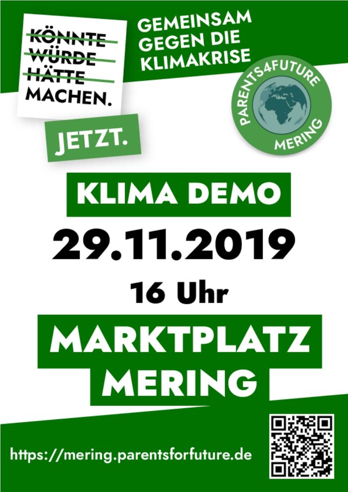 Klima Demo - Gemeinsam gegen die Klimakrise - Nachhaltiges Mering